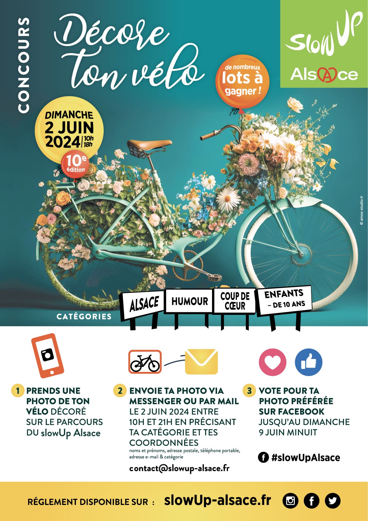 Concours "Décore ton vélo" | slowUp Alsace - 4 juin 2023